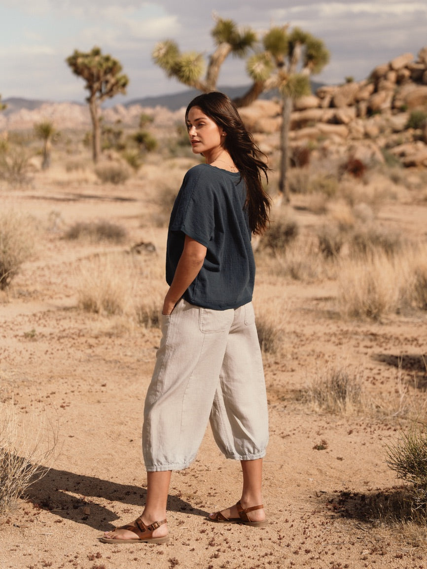 Marrakech Linen Pants Flax | Flax Linen Pants – Nomad the Label US